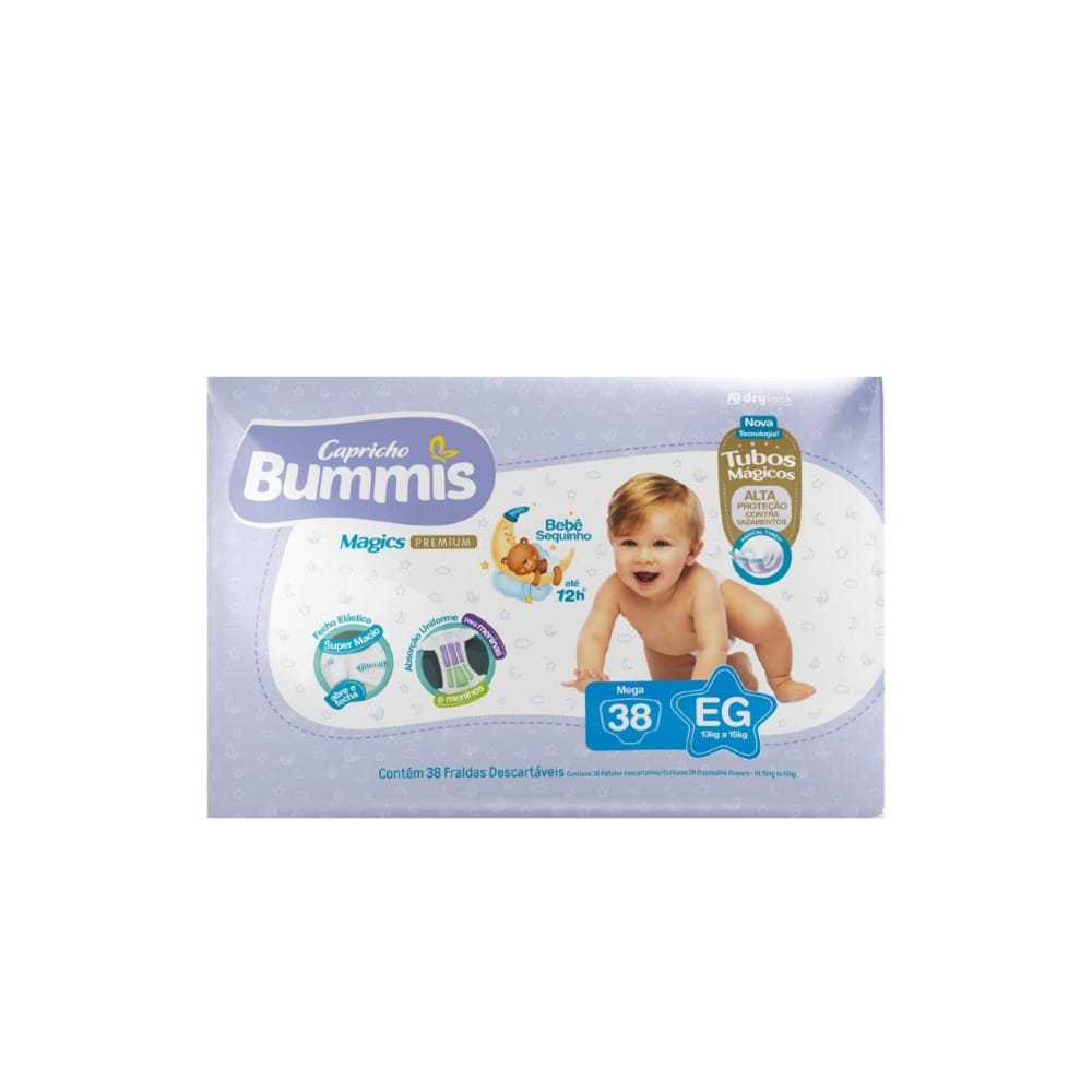 Fralda Infantil Bummis Magics Premium - 7Y Distribuidora