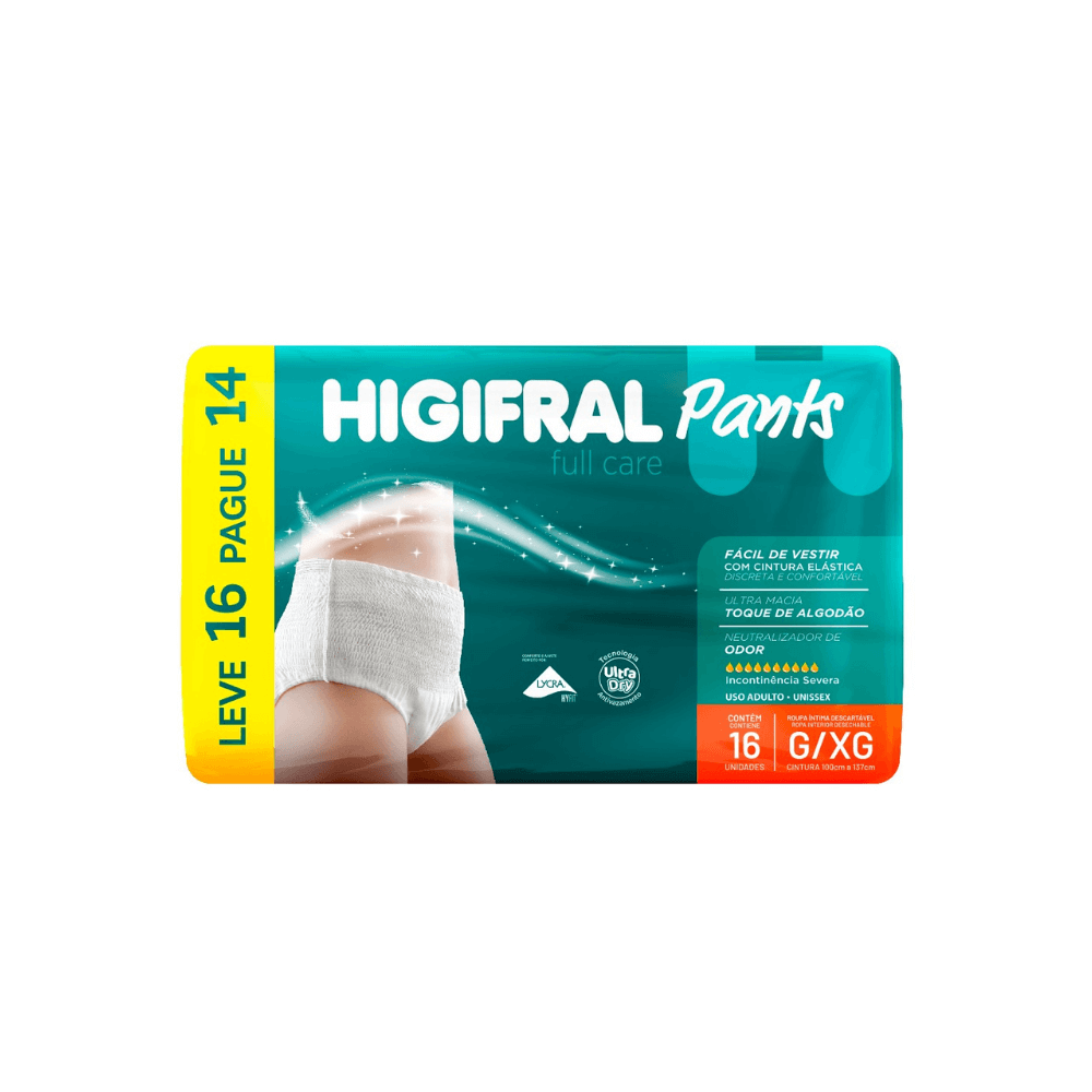 Fralda Adulto Higifral Pants Mega - 7Y Distribuidora