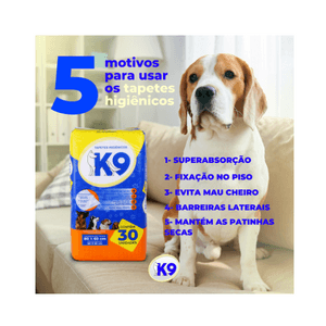 Tapete Higiênico K9 30 Unidades - 7Y Distribuidora