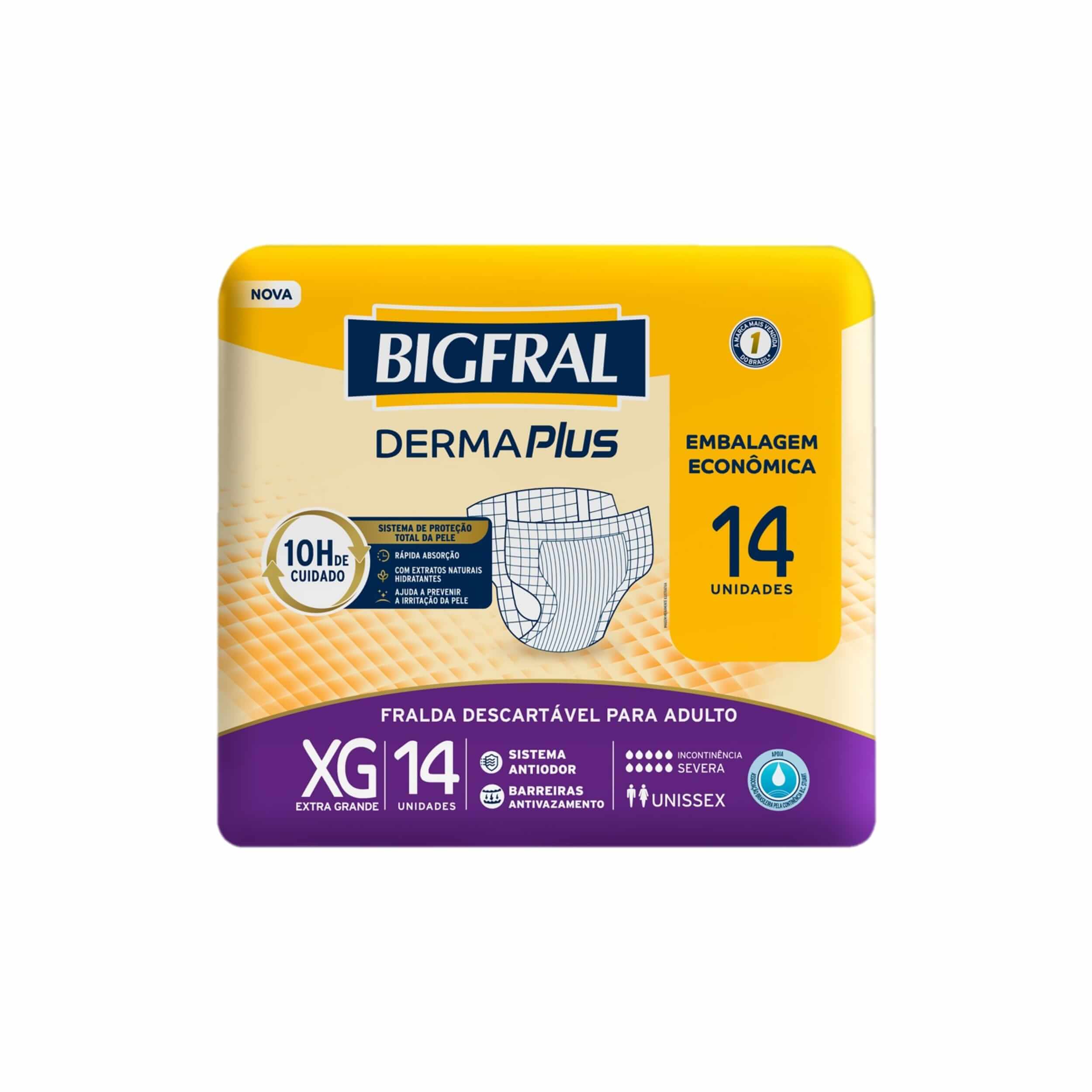 Fralda Adulto Bigfral Derma Plus Econômica - 7Y Distribuidora