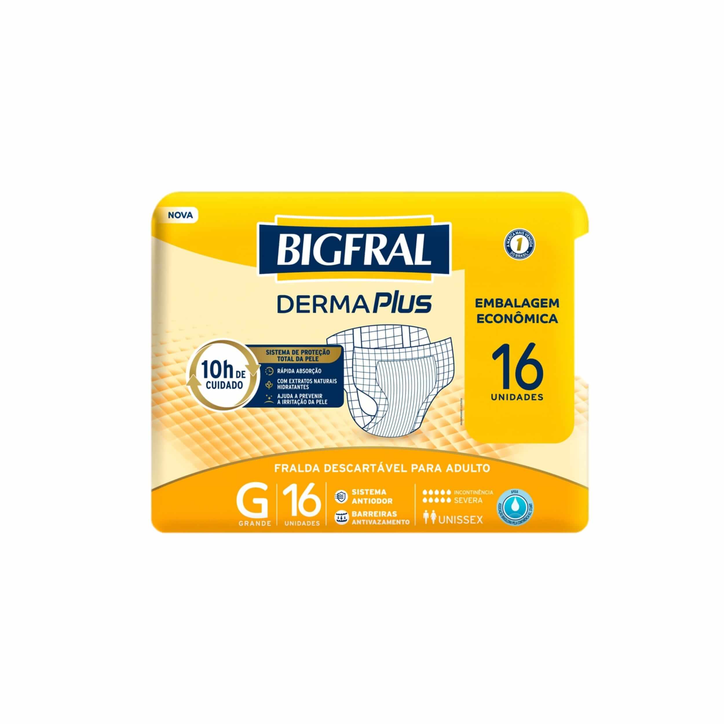 Fralda Adulto Bigfral Derma Plus Econômica - 7Y Distribuidora