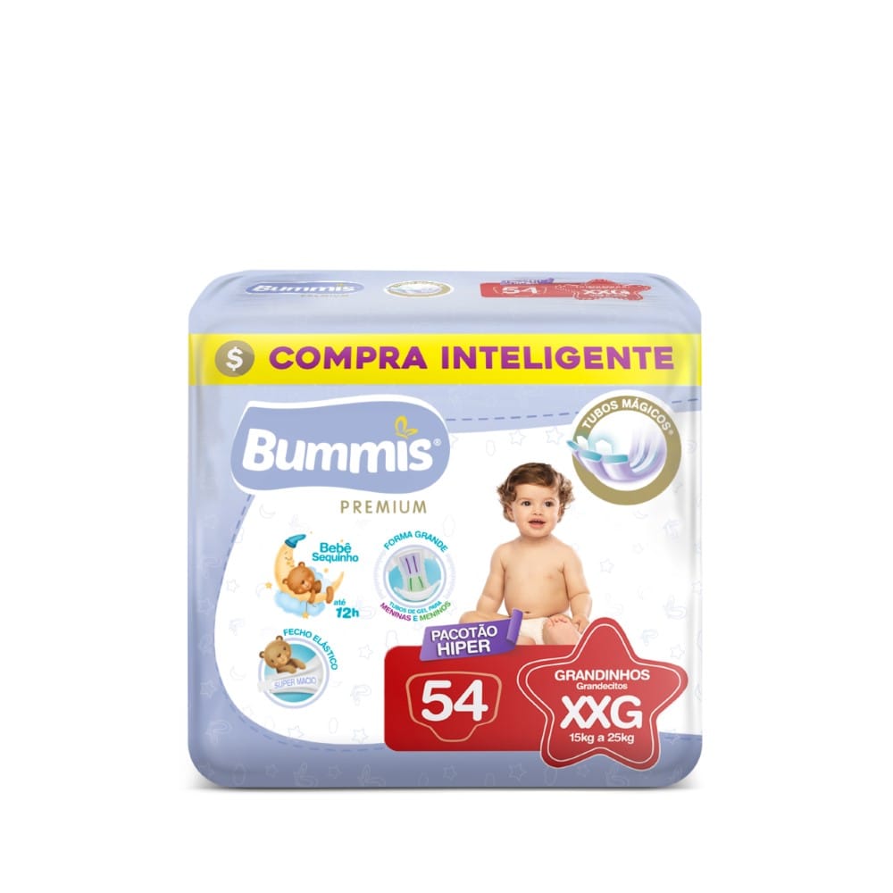 Fralda Infantil Bummis Tubos Premium Bag - 7Y Distribuidora